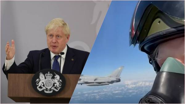 फाइटर जेट में उड़ान भरते दिखें बोरिस जॉनसन, बनाया सेल्फी वीडियो | Boris ...