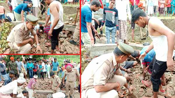 Chandauli News : नींव की ईंट निकालते समय दीवार गिरी, 3 मजदूरों की मौत ...