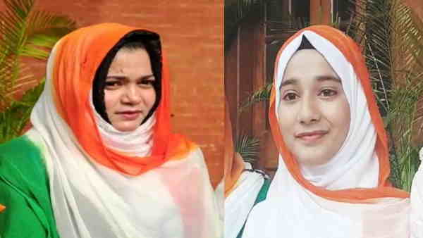 देख लो आमिर-नसीरुद्दीन! AMU की छात्राओं का भरोसा, तिरंगे को बनाया हिजाब ...