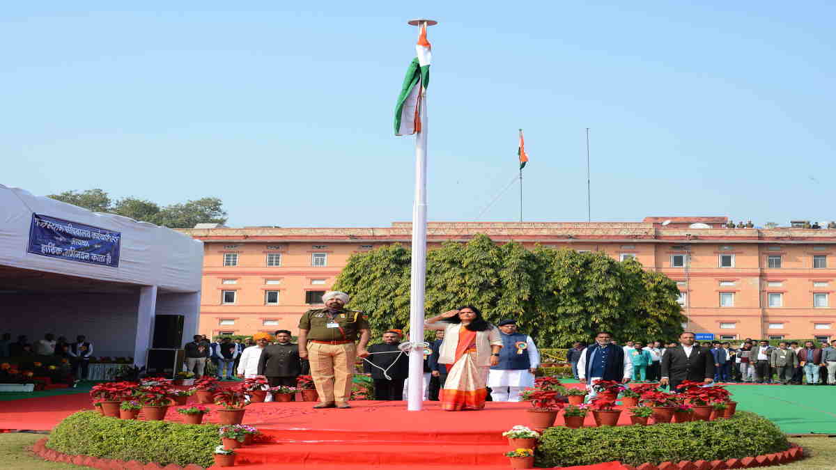 राजस्थान में शासन सचिवालय में मनाया गया 74वां गणतंत्र दिवस, अधिकारियों ...