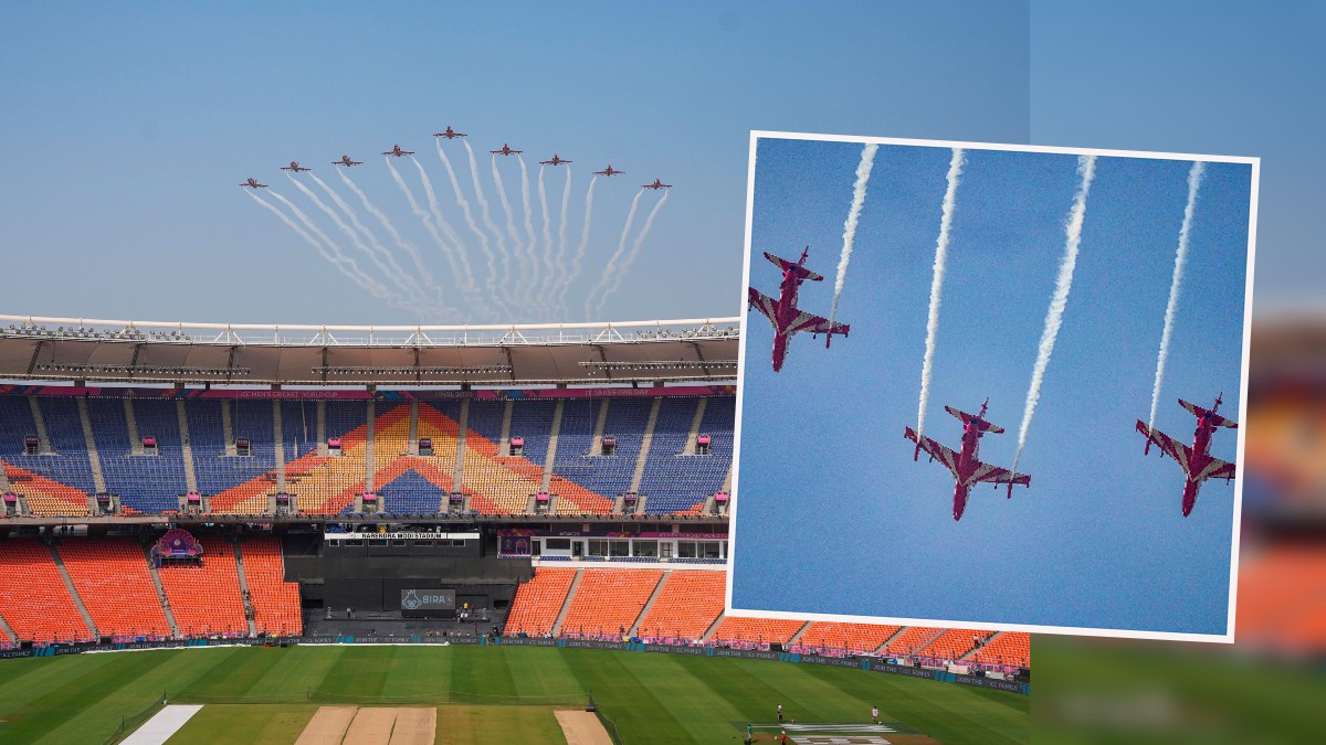 World Cup Final: IAF के एयर शो से WC की शुरुआत, 1200 ड्रोन का करतब ...