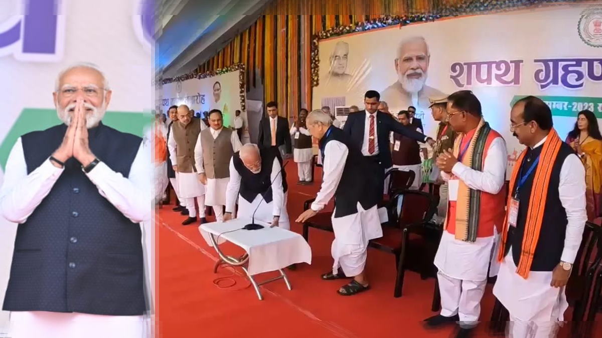 Watch Video: जब पीएम नरेंद्र मोदी ने खुद खिसकाई टेबल, ठीक किया ...