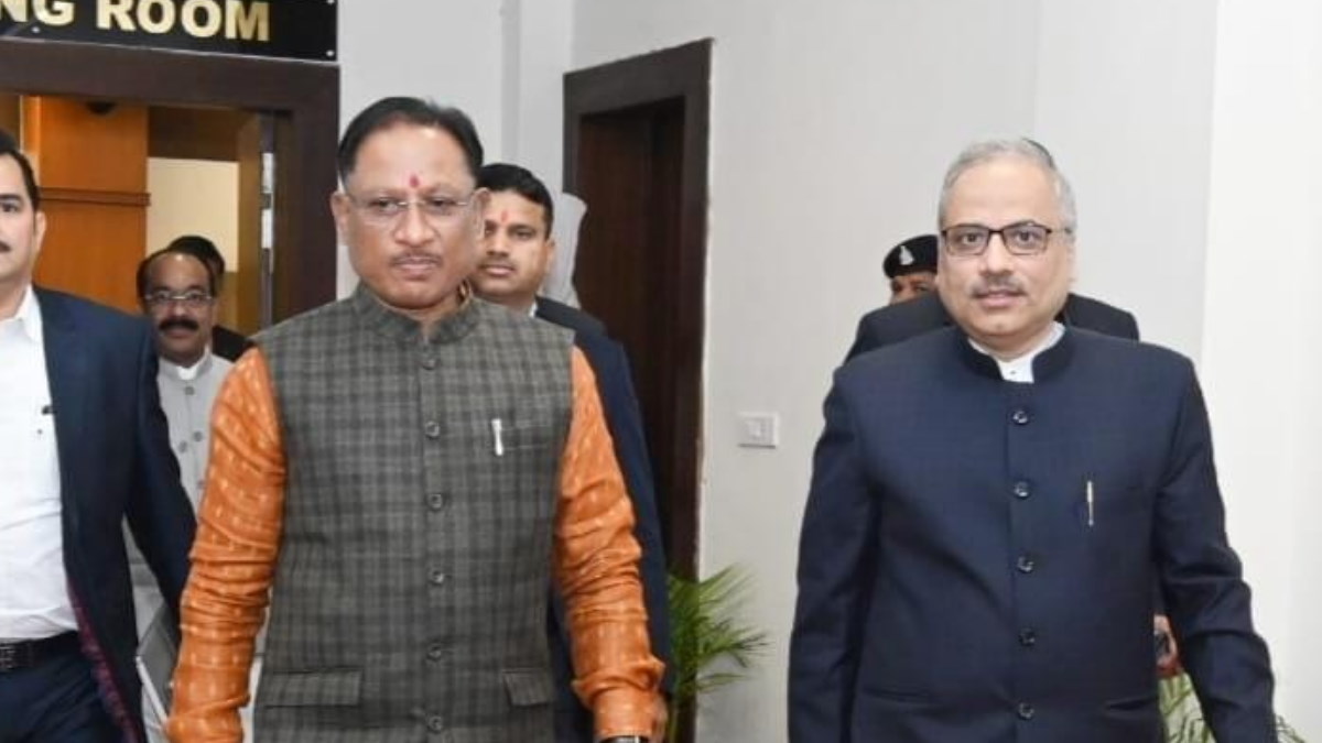 Chhattisgarh: सीएम विष्णुदेव साय और चीफ जस्टिस रमेश सिन्हा ने की ...