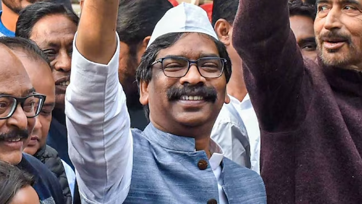 CM शेर के बेटे हैं... ED-BJP के खिलाफ JMM ने खोला मोर्चा | CM Hemant Soren is the son of a lion ...