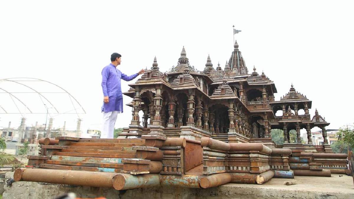 Indore news: 21 टन लोहे के कबाड़ से बना राम मंदिर, मुस्लिम मजदूरों की ...