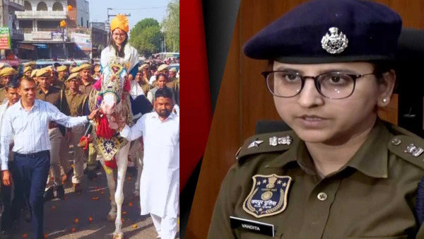IPS वंदिता राणा : दौसा में SP को यादगार विदाई, घोड़ी पर बैठाकर 4KM तक ...