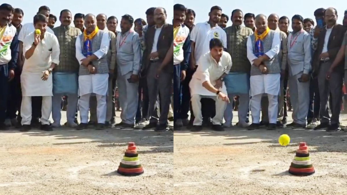 Gwalior News: जब पारंपरिक खेल 'सितोलिया' खेलते नजर आए सिंधिया, निशाना ...