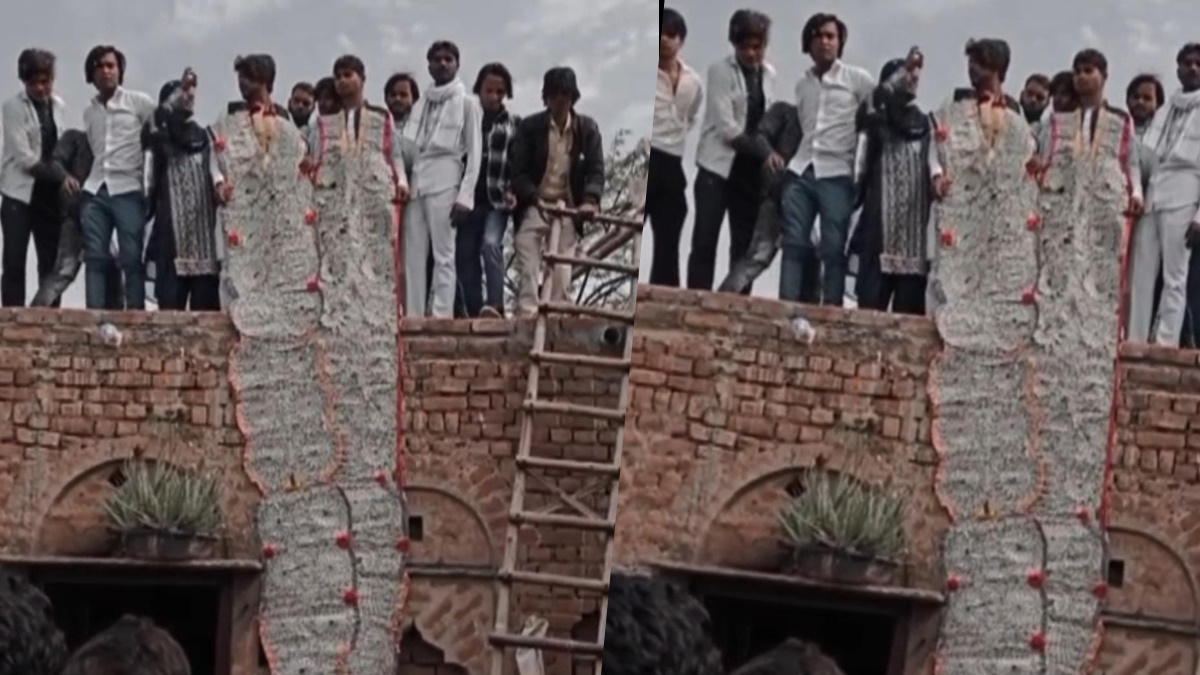 राजस्‍थान: रिश्‍तेदारों ने दूल्‍हे को पहना दी 51 लाख रुपए की माला, छत ...