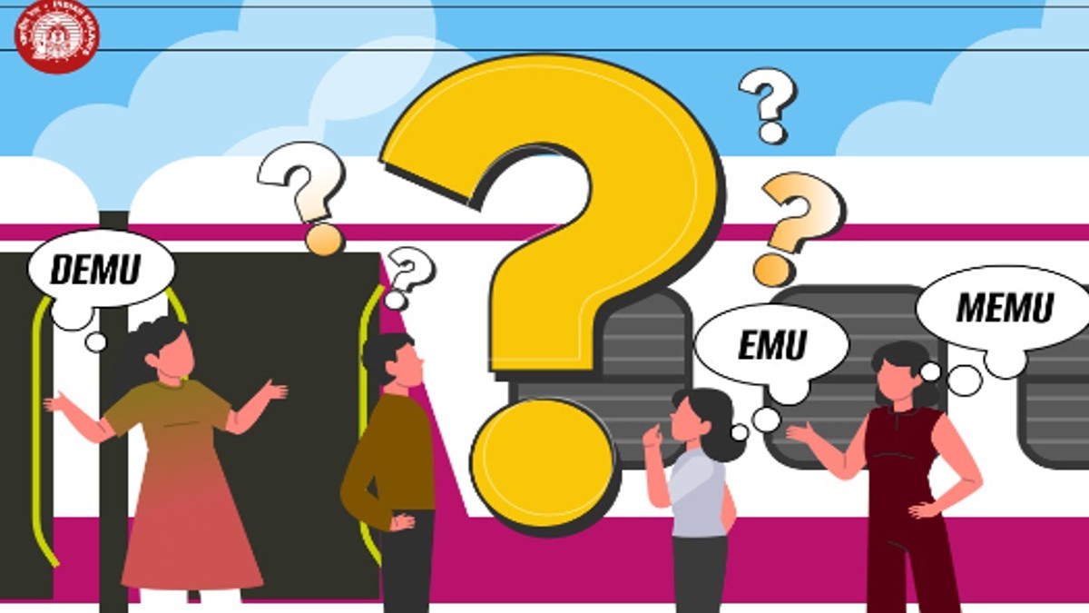 Indian Railways: DEMU, MEMU और EMU ट्रेनों में क्या अंतर है? | Indian Railways Learn about MEMU ...