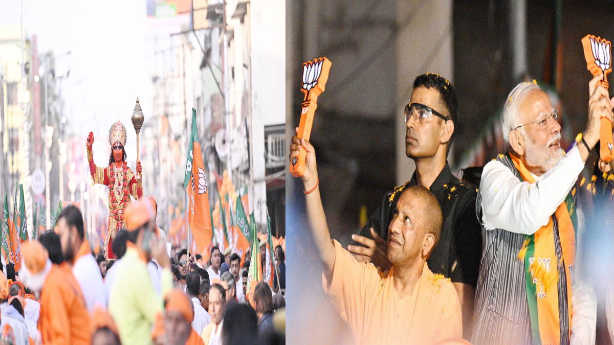 PM Modi Road Show in Kanpur: पीएम मोदी ने कानपुर में के रोड शो में डमरू की आवाज के बीच गूंजा जय ...