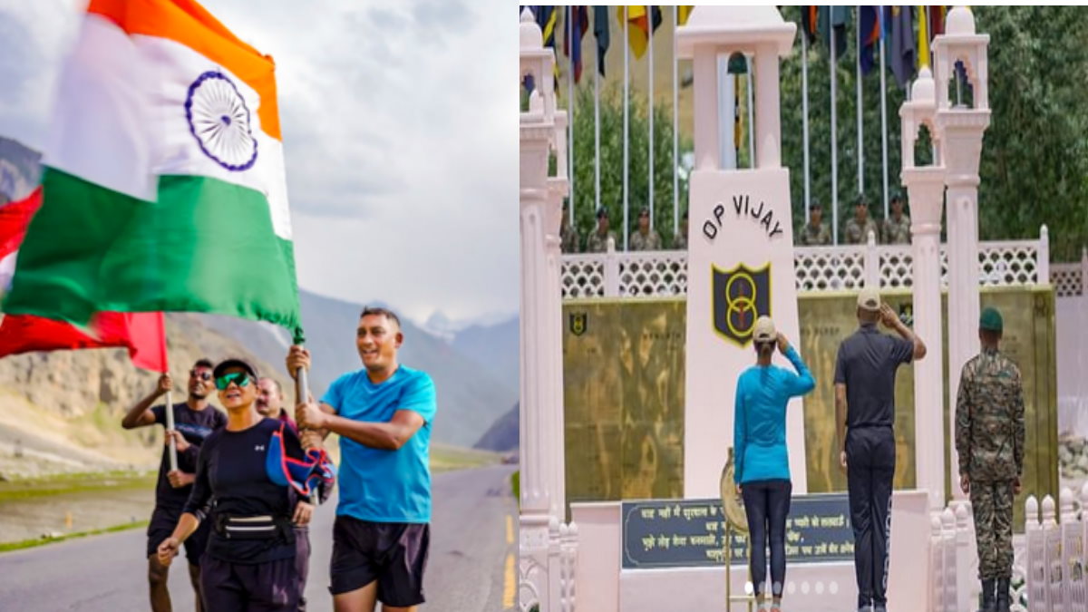 कारगिल दिवस की 25वीं वर्षगांठ पर रिटायर्ड लेफ्टिनेंट कर्नल वर्षा 160 ...