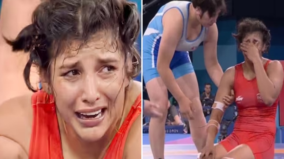 टूटा हुआ हाथ और आंखों में आंसू लेकर शेरनी की तरह लड़ती रहीं निशा दहिया ...