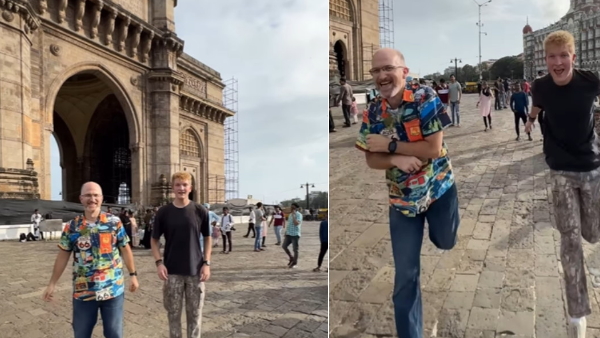 VIDEO: अमेरिका के 'डांसिंग डैड' का वीडियो वायरल, 'बन ठन चली' पर बेटे ...