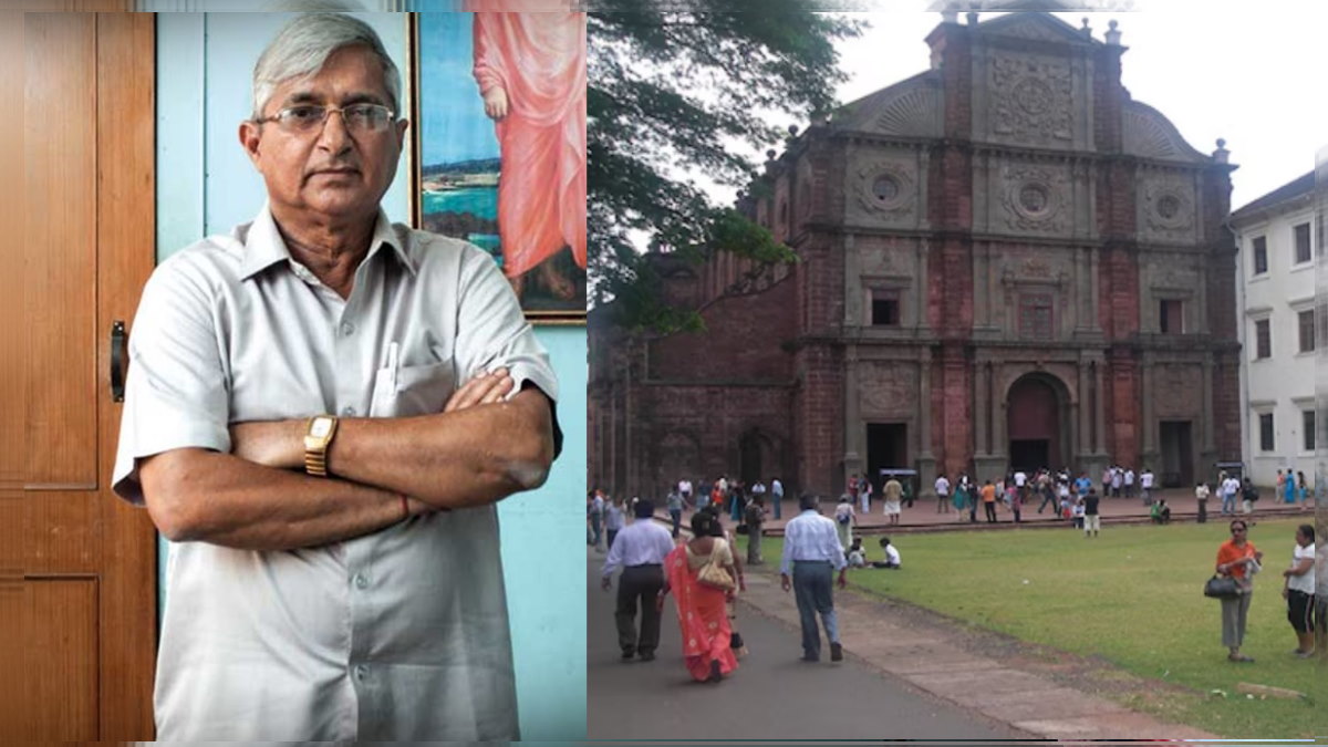 गोवा के पूर्व RSS प्रमुख सुभाष वेलिंगकर के खिलाफ प्रदर्शन, सेंट ...