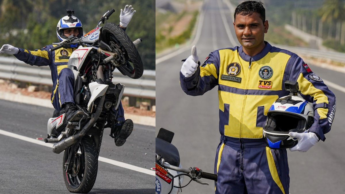 Who is Manish Rathi: मनीष राठी ने बिना हाथ लगाए 2,349 मीटर बाइक चलाकर ...