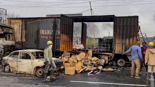 Jaipur Gas Tanker Accident: जयपुर-अजमेर हाईवे पर गैस टैंकर विस्फोट में ...