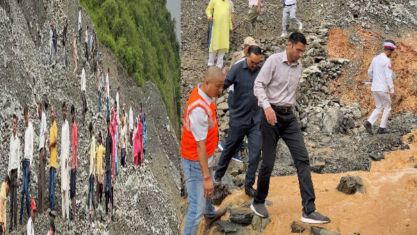 Dehradun news: अंतिम गांव बटोली पहुंचे DM सविन बंसल,पगडंडी नापकर ...