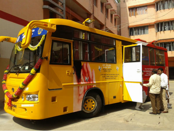 Bengaluru: Mobile speech and hearing outreach bus launched - Oneindia News