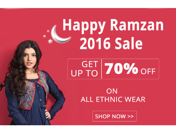 THE EID & RAMZAN SPECIALS! Get 70% Discount on Ethnic Wear, Jewellery ...