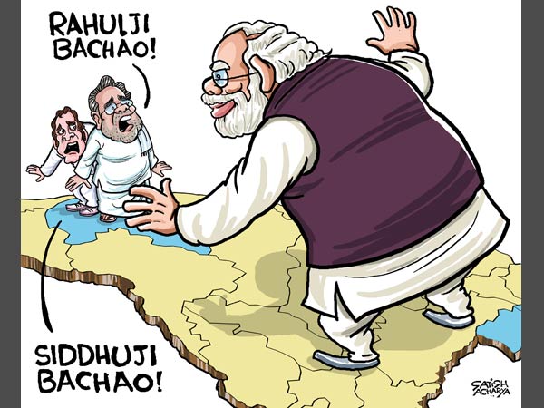 Rahul Gandhi's caricature taken down by Congress, claims cartoonist ...