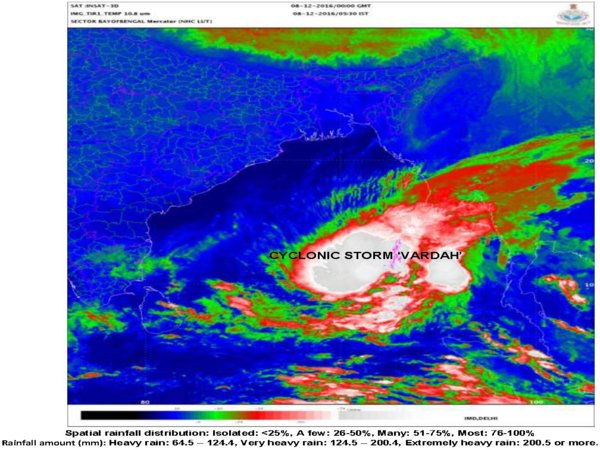 Cyclonic storm Vardah approaches Andhra Pradesh coast - Oneindia News