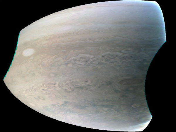 NASA's Juno probe captures Jupiter 'pearl' - Oneindia News