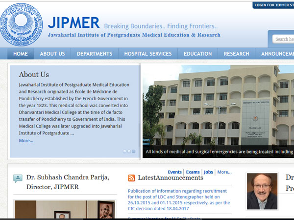 JIPMER admit card 2017: Admit cards for MBBS entrance exam released ...