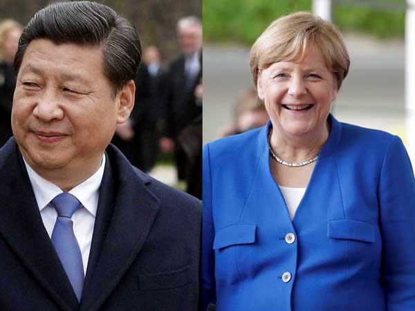Angela Merkel and Xi Jinping meet to lay foundations for G20 talks ...