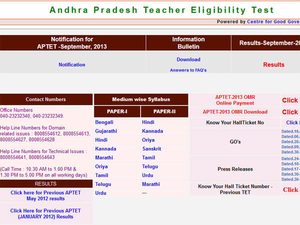 APTET notification 2017: Check syllabus, important dates here ...
