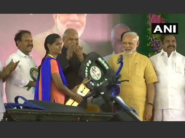 PM Modi launches Amma scooter scheme in Chennai - Oneindia News