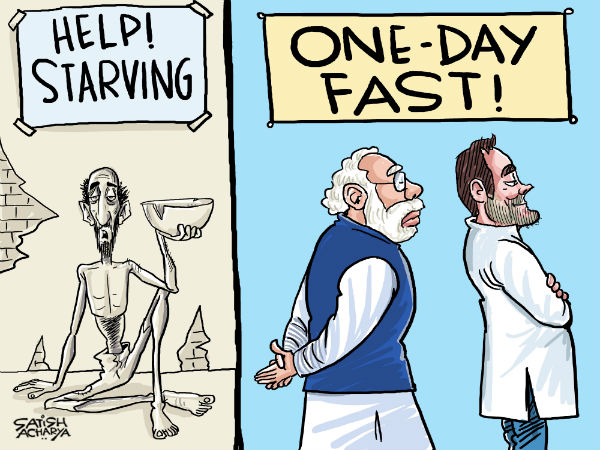 PM Modi on hunger strike: Why fast is the new flavour this election ...