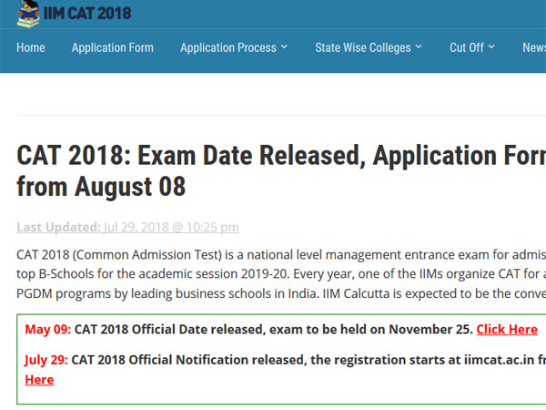 IIM CAT 2018 exam dates, check exam pattern - Oneindia News
