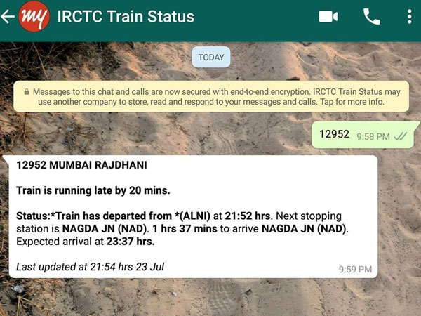 Now, you can check IRCTC Live train status via WhatsApp: Here's how ...