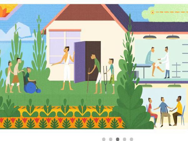 Google dedicates doodle to social worker Baba Amte - Oneindia News