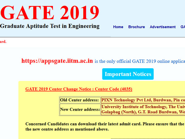 GATE Exam 2019: Important date and time - Oneindia News