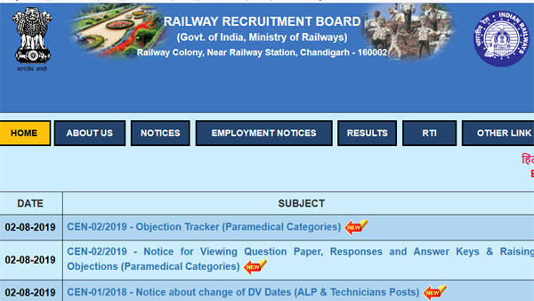 RRB JE Result 2019 updates: When, how and where to check - Oneindia News