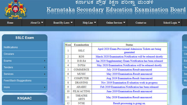 Karnataka SSLC Time Table 2020: Download here - Oneindia News