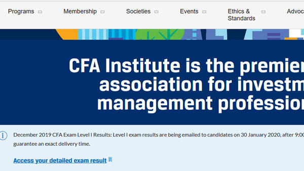 CFA Result 2019 declared: Results to be emailed at this time - Oneindia ...