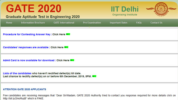 GATE 2020 answer key challenge procedure explained - Oneindia News