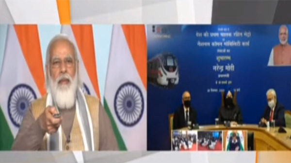 PM Modi inaugurates India’s first driverless train in Delhi - Oneindia News