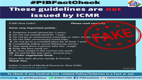 Fake: These guidelines on COVID-19 protocols are not issued by the ICMR ...