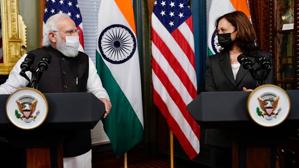 In meet with PM Modi, Kamala Harris refers to Pak terror role, agrees ...