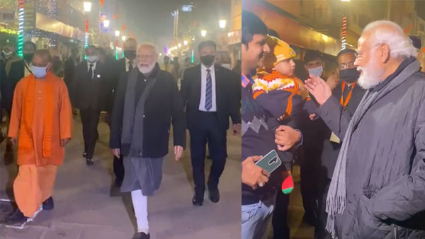 Watch: PM Modi’s late night inspection of development works in Varanasi ...