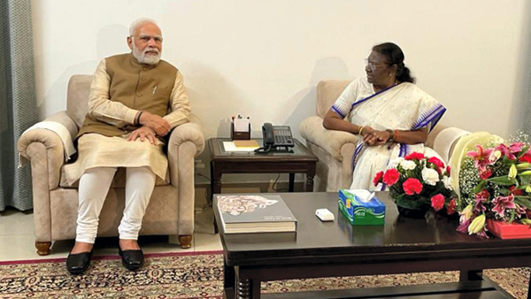 PM Modi congratulates President-elect Draupadi Murmu, says 'her record ...