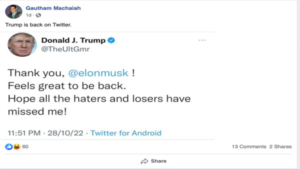 Fact Check: Has Twitter restored Donald Trump’s account - Oneindia News