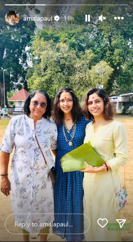 Christian-born Amala Paul denied entry to Hindu temple, Malayalam ...