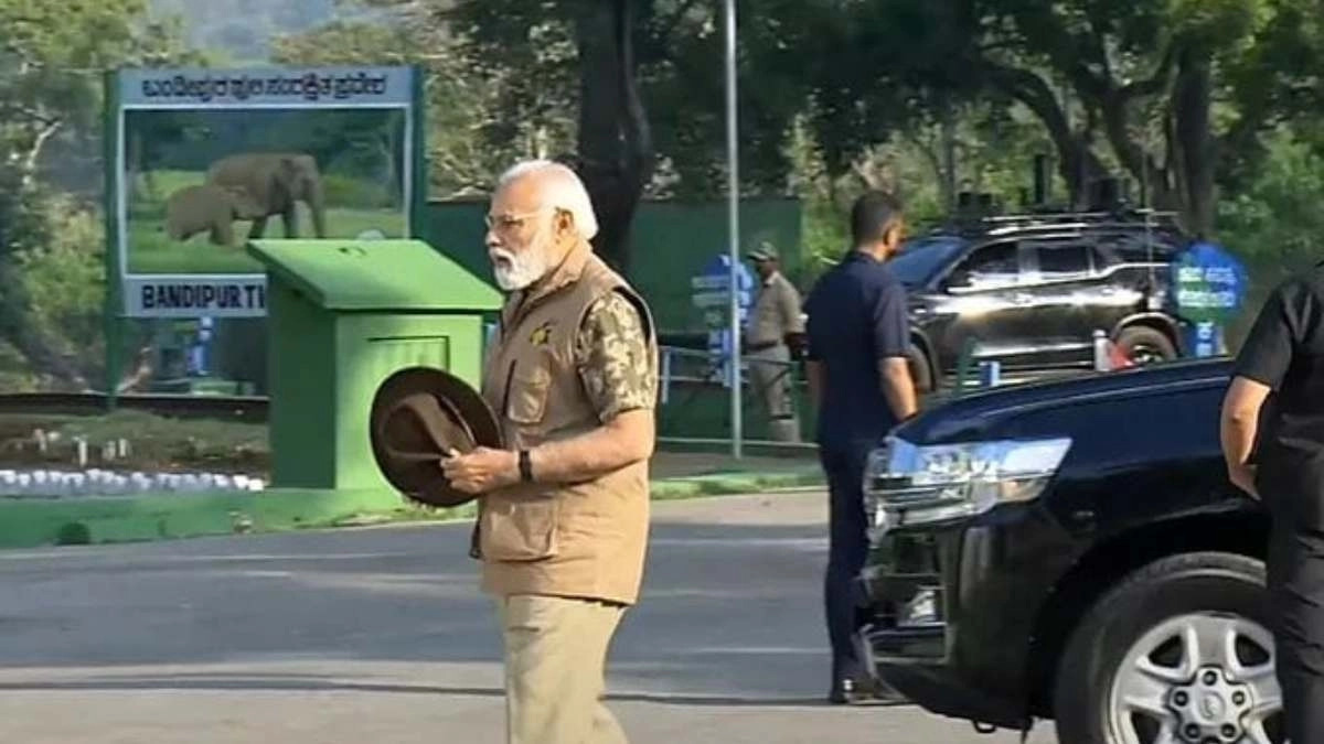In Pics: PM enjoys Safari ride at Bandipur Tiger Reserve in Karnataka ...