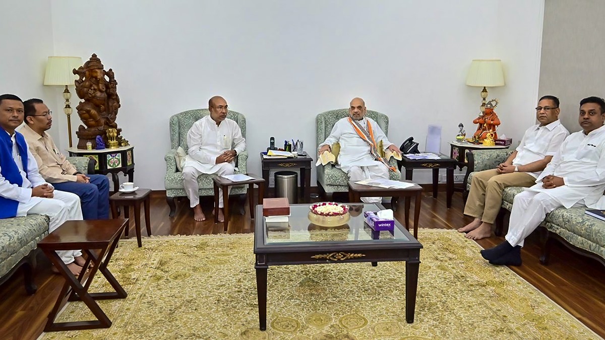 Manipur CM Briefs Amit Shah About 'Evolving Situation' In Delhi ...