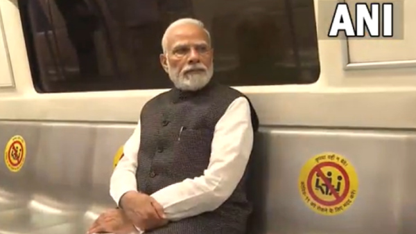 Watch: PM Modi Travels By Delhi Metro To Attend DU Centenary ...
