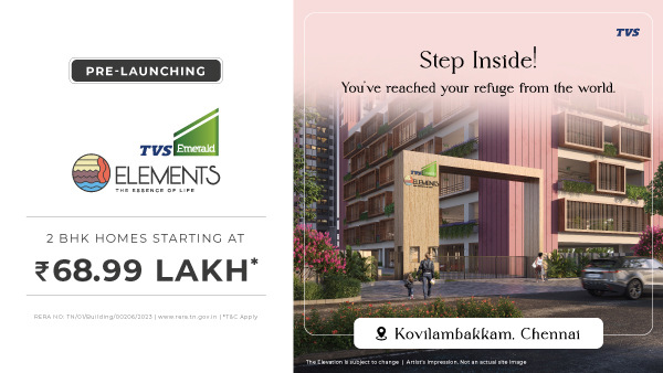 Pre-Launch Alert! TVS Emerald Elements, on 200 FT. Radial Road, Chennai ...